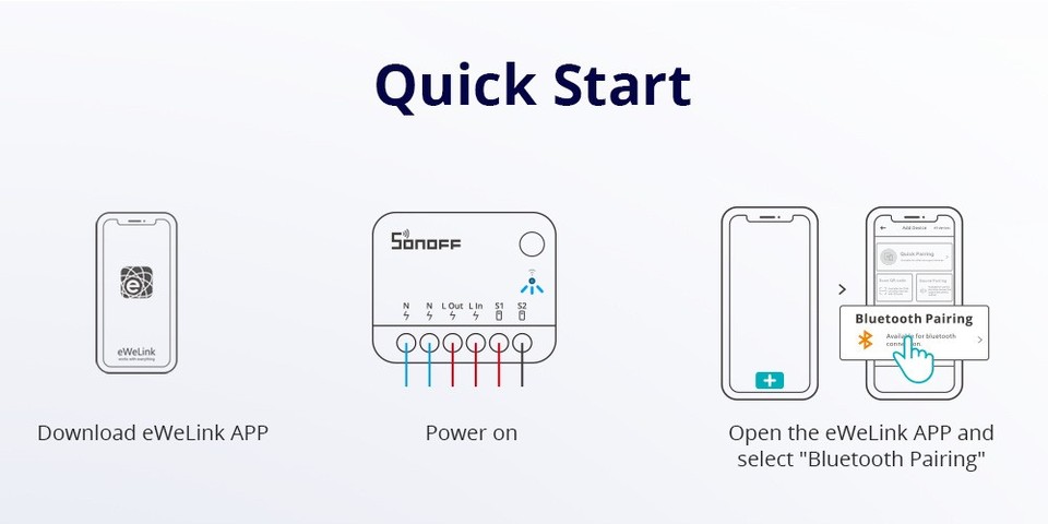 SONOFF Smart Switch MINIR4 Wireless WiFi Relay Module Timer Alexa ...