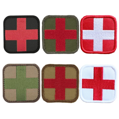 Medic Patch EMBROIDERED First Aid EMT Paramedic Responder Red Cross ...