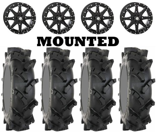Kit 4 System 3 MT410 Tires 35x9-20 on STI HD10 Gloss Black Wheels 550 ...