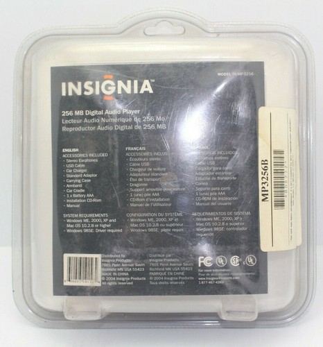 Insignia IN-MP3256 256mb Digital Audio MP3 player Refurbished | eBay
