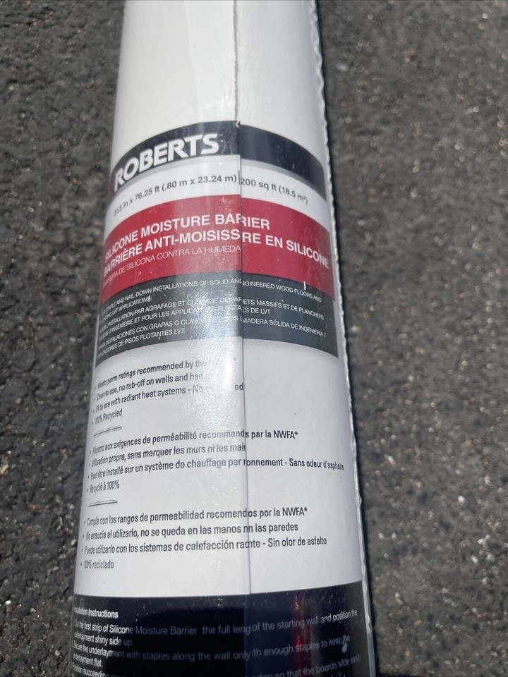 ROBERTS 70-198 Silicone Moisture Barrier 200 sq 31.5 in. x 76.25 ft. x ...