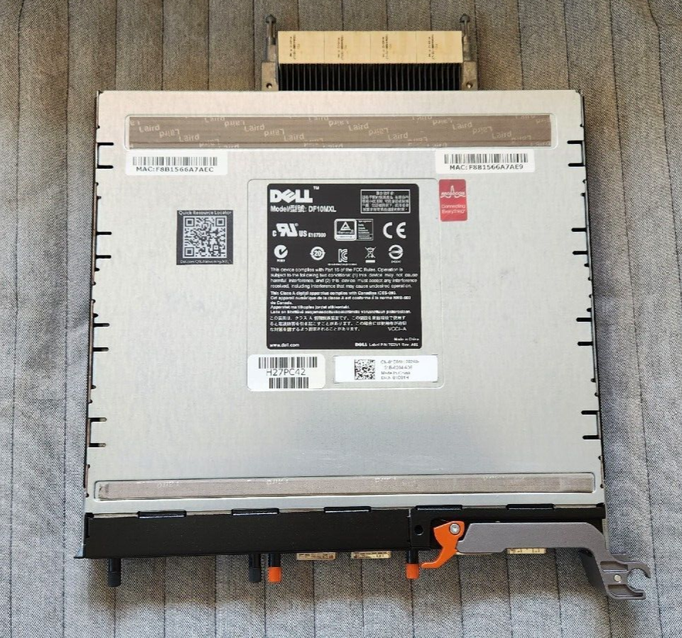 DELL DF10MXL Force10 MXL QSFP+ 40GbE 2-Port Stacking Module | 1000Mbps ...