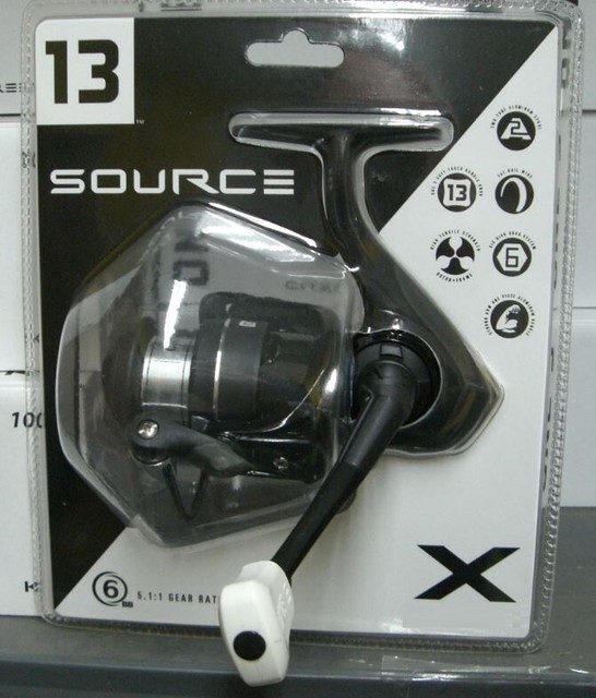 13 Fishing SORX2000 Source X Spinning Reel 2000 Size 5.2 1 Gear Ratio 8 ...