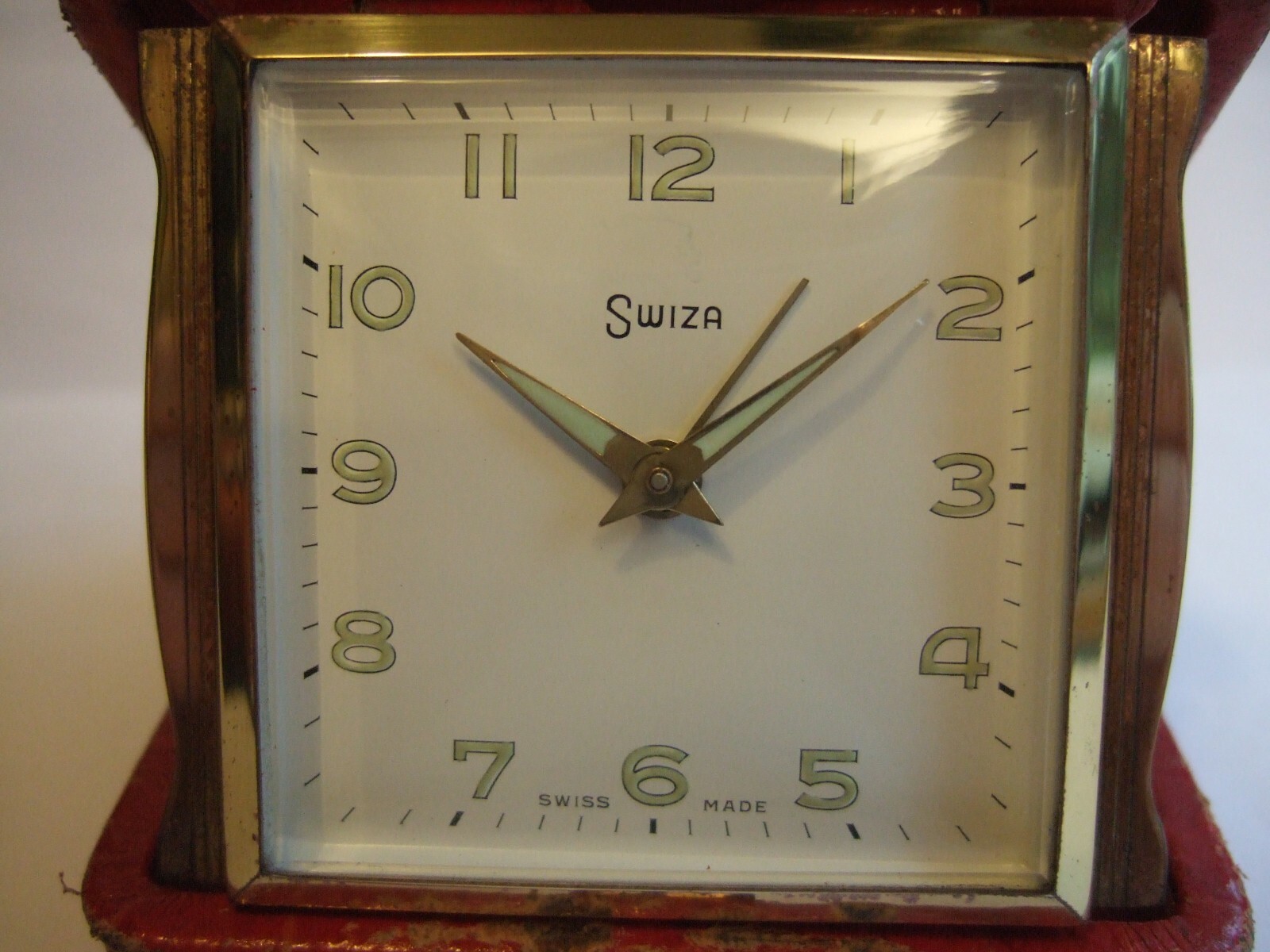 Good Vintage 1950's Swiza Art Deco Swiss Made Travel Alarm Clock! | eBay UK