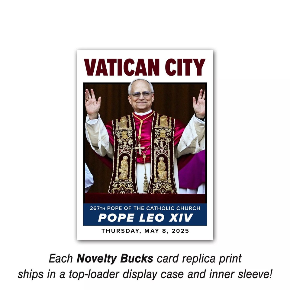Pope Leo XIV Vatican City Commemorative Collectible Trading Card in Top ...