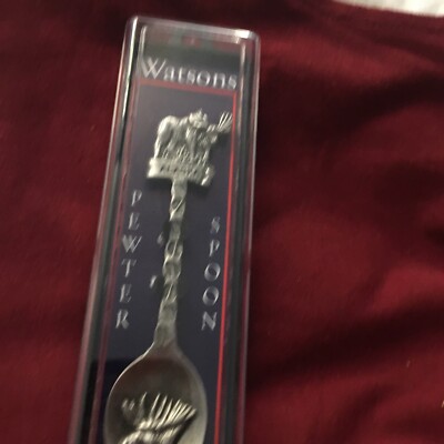 souvenir spoon, pewter, Alaska, Watsons | eBay
