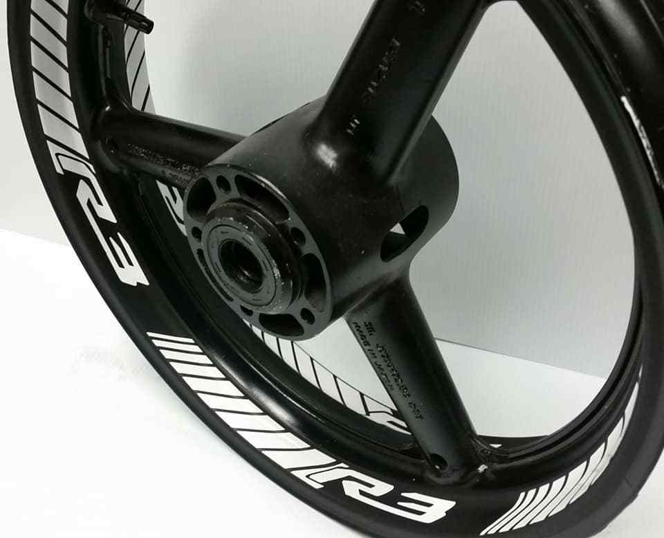 YAMAHA YZF R3 INNER RIM DECALS WHEEL STRIPES REFLECTIVE GRAPHICS ...