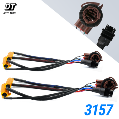 3157 LED Front Turn Signal Load Resistor Adapter Anti Hyper Flash Error ...