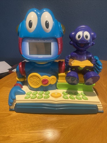 Alphabert's Sonic Phonics LEARN-TO-READ SYSTEM Vtech 2002 VINTAGE ~ 4 ...