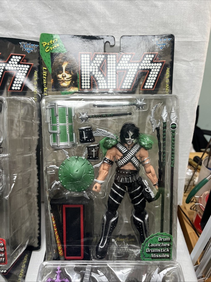 Complete Set 1997 McFarlane KISS Action Figures Gene, Paul, Ace, Peter ...