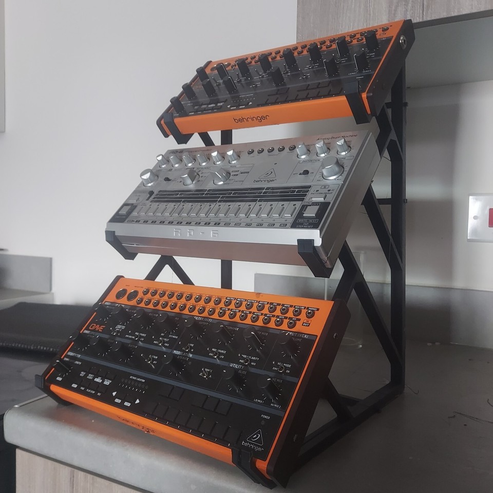 3 Tier Behringer Crave Spice Edge TD-3 RD-6 Desktop Synth Drum Machine ...