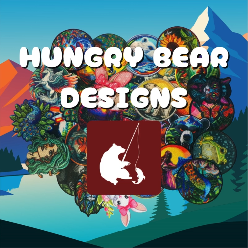 Grizzly Bear Patch Iron-on Applique Zombie Wild Animal Badge Mutated ...