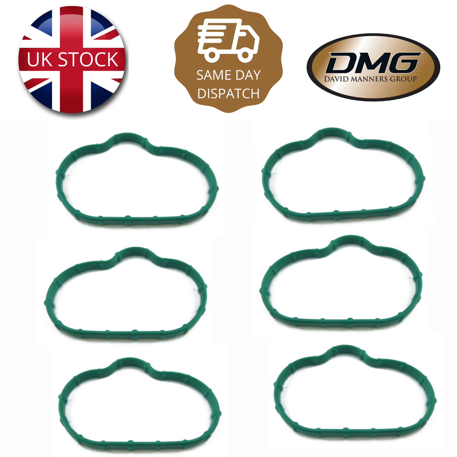 Lower Inlet Manifold Gaskets x6 Jaguar S-Type X-Type XF & XJ 3.0 AJV6 ...