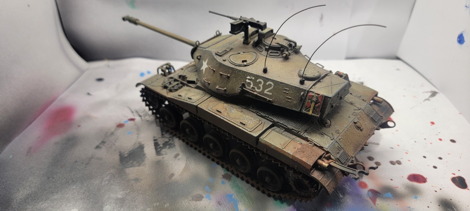 M41 Walker Bulldog Tamiya 1/35 Vietnam War Tank Model Kit Painted ...