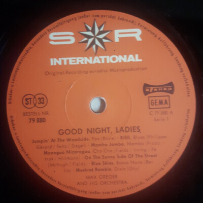 Max Greger Und Sein Orchester Good Night Ladies SR International Vinyl ...