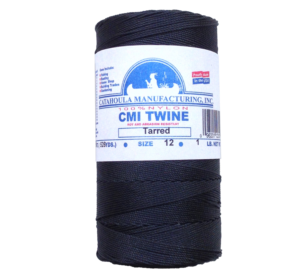 Catahoula No 12 Tarred Twisted Bank Line 1 lb Spool 1645 ft Nylon AA ...