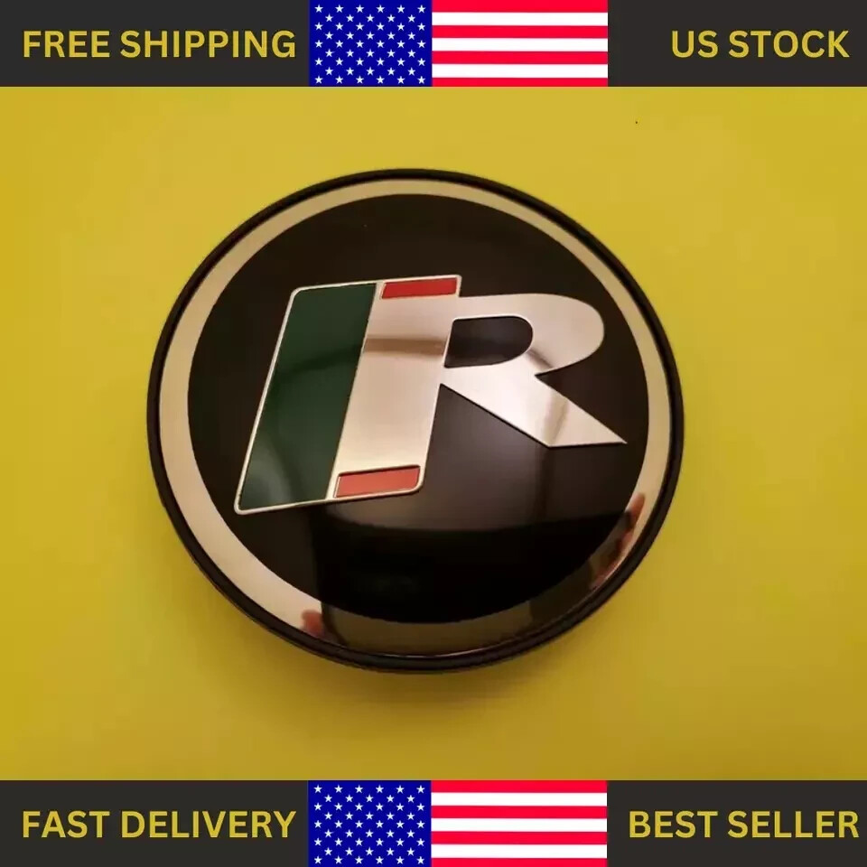 Set Of 4 JAGUAR R Wheel Center Cap 59mm Chrome Black | eBay