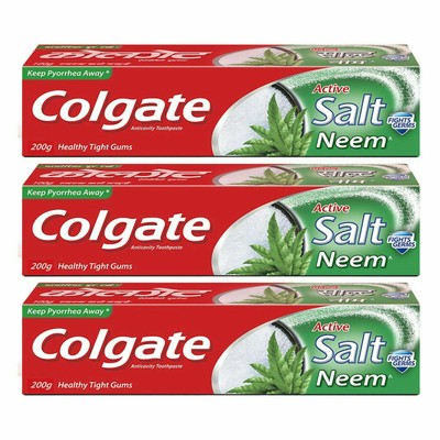 Colgate Active Salt Neem Anticavity Toothpaste For Healthy Tight Gums ...