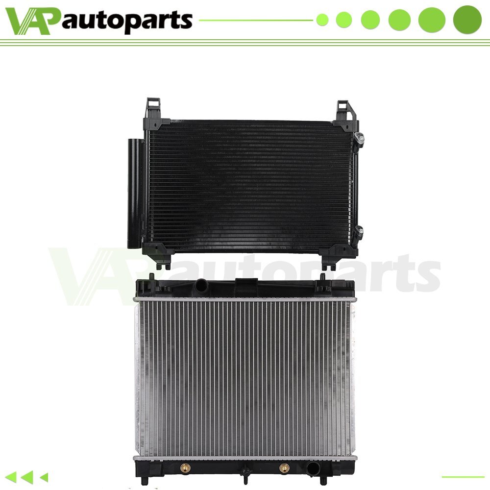 For 2007-2015 Toyota Yaris Aluminum Radiator & Condenser Cooling ...
