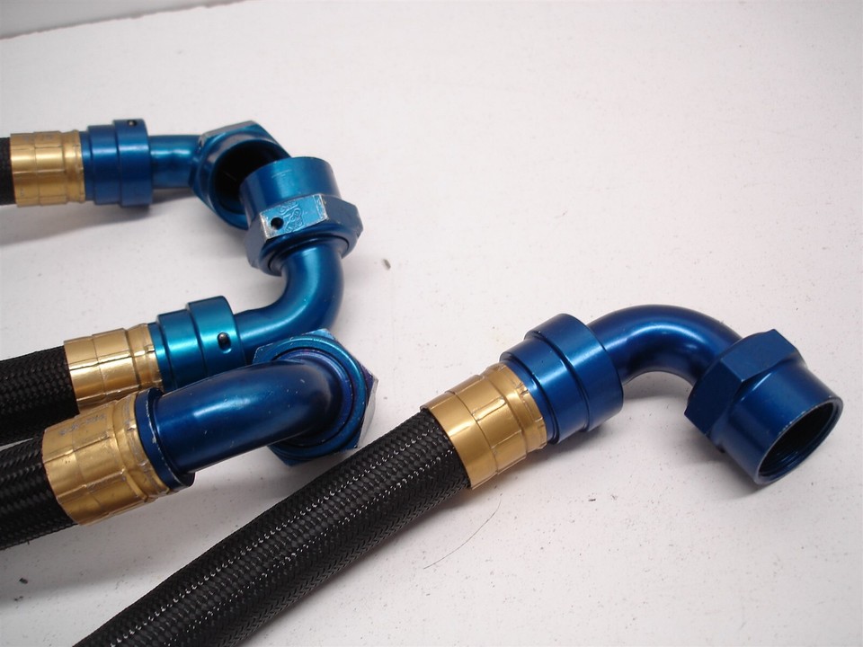 NASCAR REMOTE DRY SUMP OIL FILTER MOUNT DIVERTER VALVE & -12an BRAIDED ...