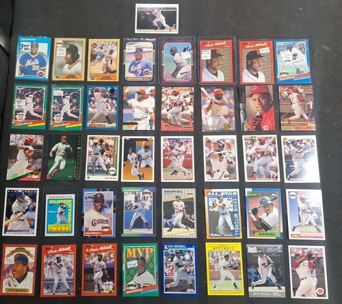 Kevin Mitchell Baseball Card Lot Of 41 Different. 5 Rookies | eBay