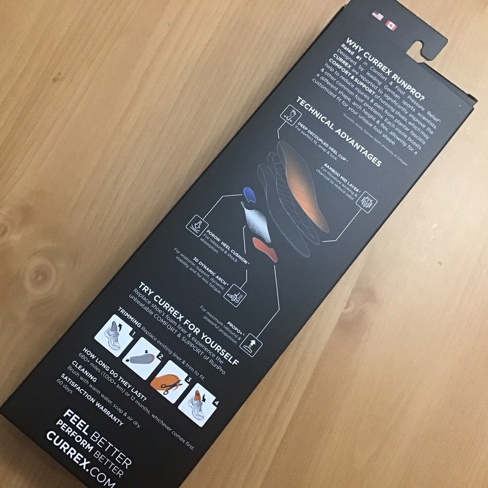 Currex RunPro Dynamic Insole Low Profile - Size SMALL | eBay