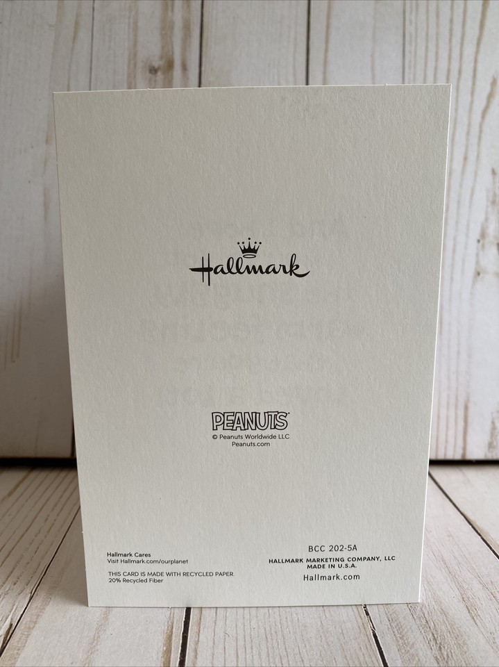 Snoopy + Woodstock Valentine’s Day Card Hallmark Peanuts Warm Hugs Love ...