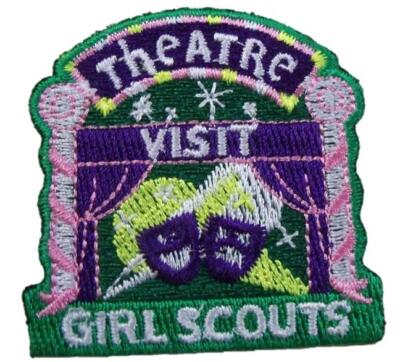 Girl Scouts THEATRE VISIT theater Fun Patches Badge SCOUT See Show ...