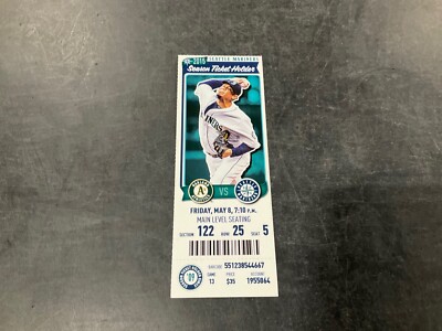 MARINERS~2015 TICKET STUB 5/8/15 VS A'S | eBay