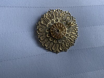 14K SOLID GOLD STAR BURST BROOCH | eBay