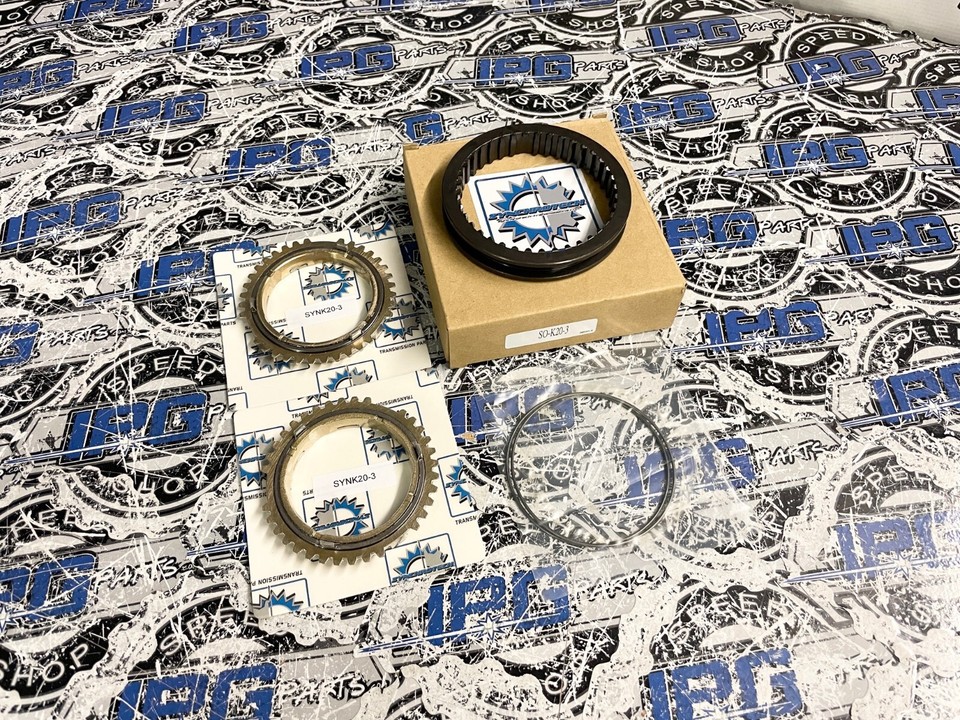 Synchrotech 3rd-4th Carbon Synchro Sleeve Set Fits Honda K24a2 K24z7 6 ...