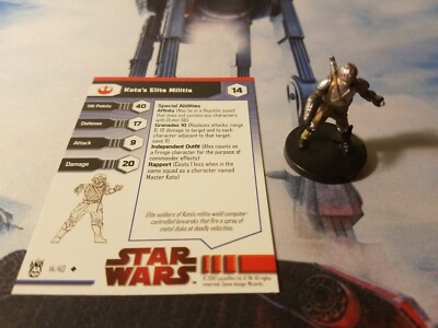 Star Wars Miniatures Dark Times 14 Kota's Elite Militia | eBay