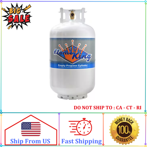 30LB Steel Propane Tank Cylinder with Type 1 Overflow Protection Device ...