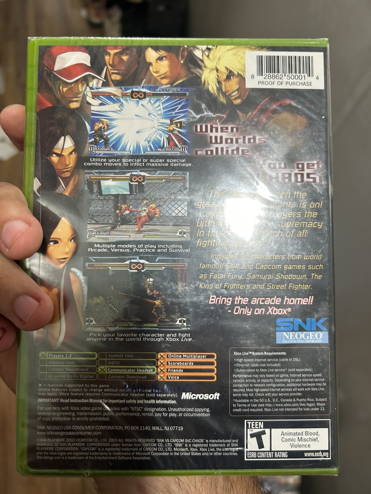 SNK vs. Capcom: SVC Chaos (Microsoft Xbox, 2004) for sale online | eBay