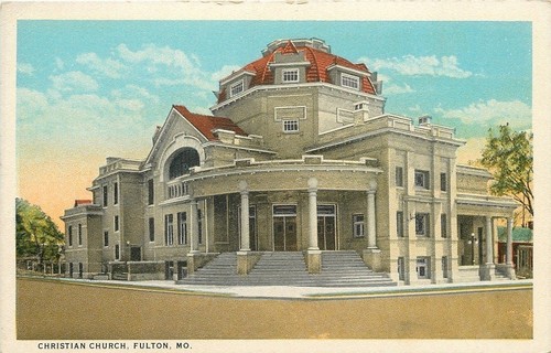 Fulton Missouri~Christian Church~Corner Edifice~1920s Postcard | eBay