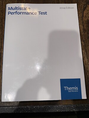 Multistate Performance Test 2024 Edition - Themis Bar Review | eBay