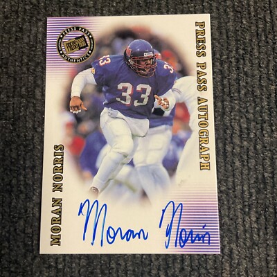 2001 Press Pass SE Autographs Bronze #33 Moran Norris Auto | eBay