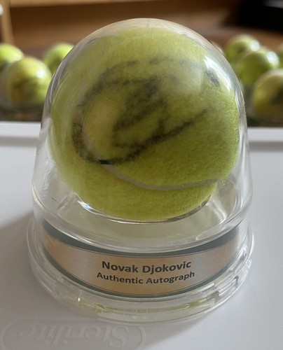 Ace Authentic Novak Djokovic Signed auto autograph tennis ball In Dome ...
