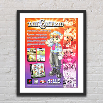 Tail Concerto Playstation PS1 Glossy Promo Poster 18" x 24" G1057 | eBay