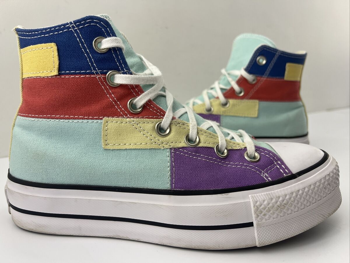 Converse Chuck Taylor All Star Lift Hi Sneaker-Patchwork Converse Chuck Taylor All Star Lift Hi Sneaker-Patchwork
