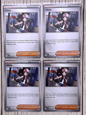 Pokemon TCG Lot of 4 - Hilda 084/086 - Uncommon - White Flare - NM | eBay