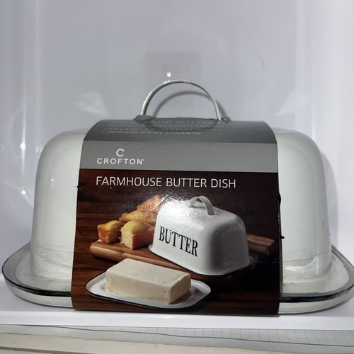 Crofton Farmhouse Butter Dish With Cover. New With Tag 4099100228946| eBay
