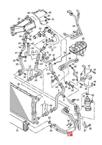 Genuine AUDI A6 Avant Coolant Hose With Quick Release Coupling ...