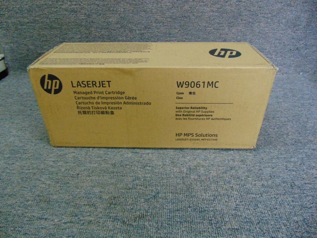 Genuine HP W9061MC Cyan Toner Cartridge LaserJet E55040 E57540 for sale ...