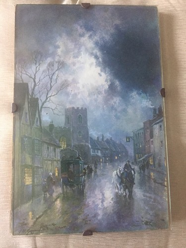 J.W GOZZARD Signed Print, Old Street Scene, Antique | eBay