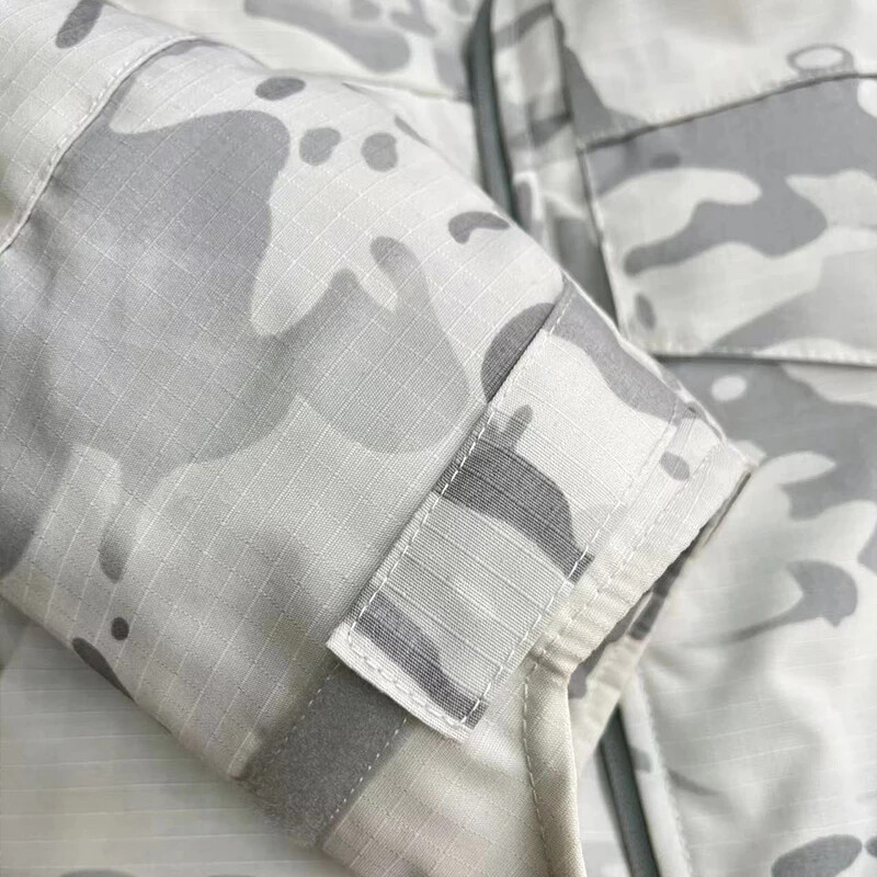 Outdoor Skiwear Clothing Winter Cotton Snow White Camouflage Jacket ...