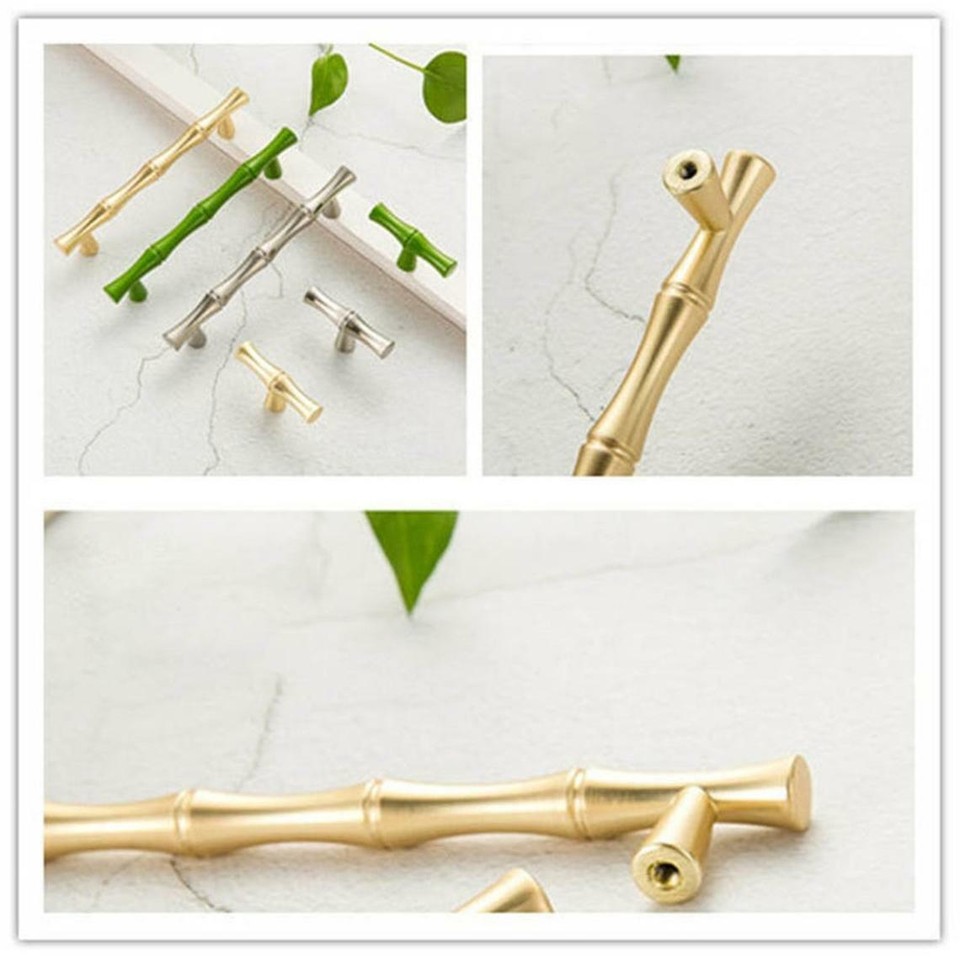 Bamboo Pulls Plant Handles Drawer Knobs Cabinet Pulls Wardrobe Door ...