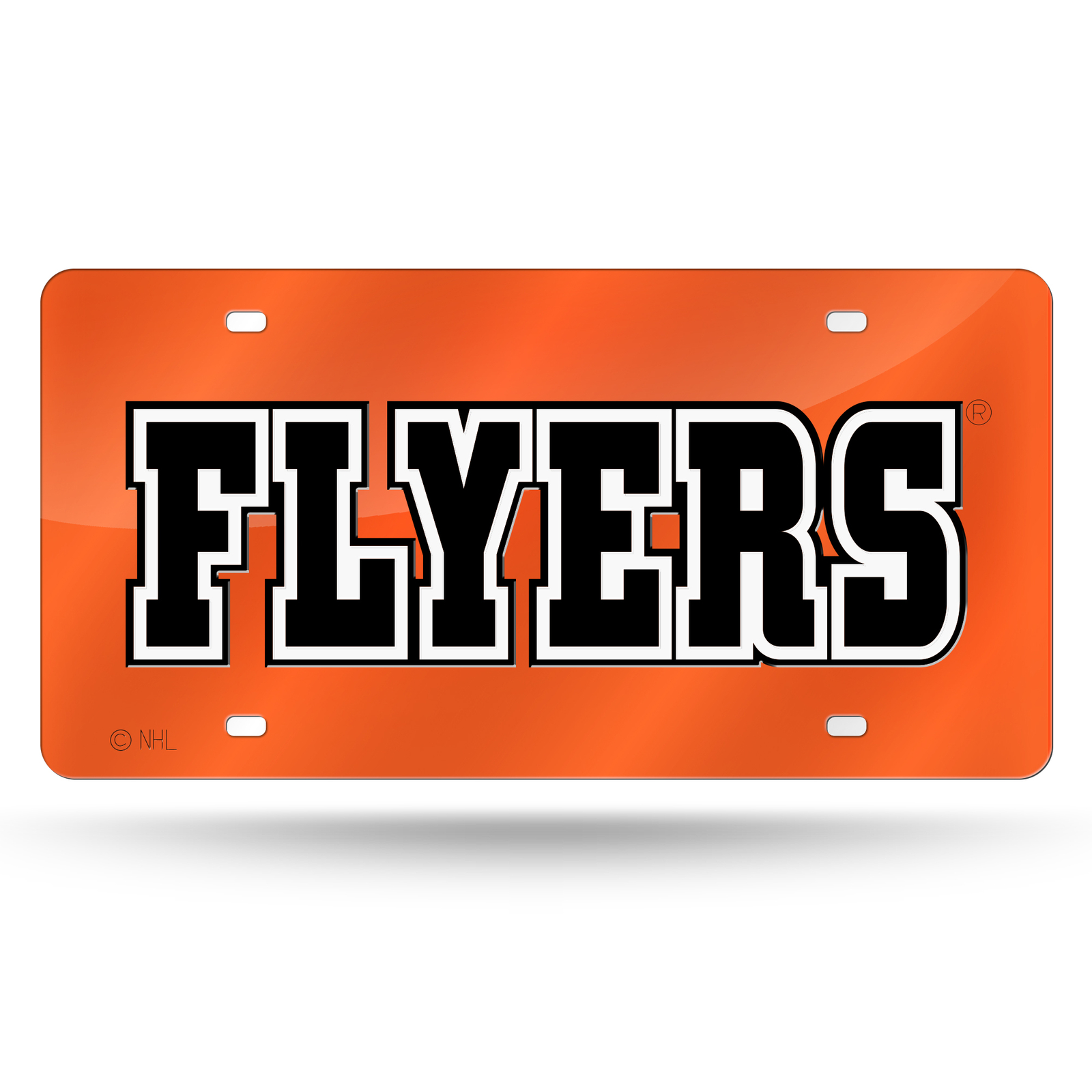 Philadelphia Flyers NHL Orange Mirrored Laser Cut License Plate Laser ...
