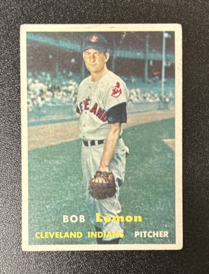 1957 Topps Baseball Bob Lemon Cleveland Indians Card #120 | eBay