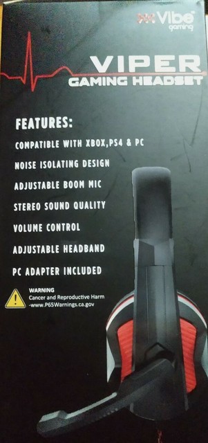 VIBE - Viper Gaming Headset With Microphone for sale online | eBay